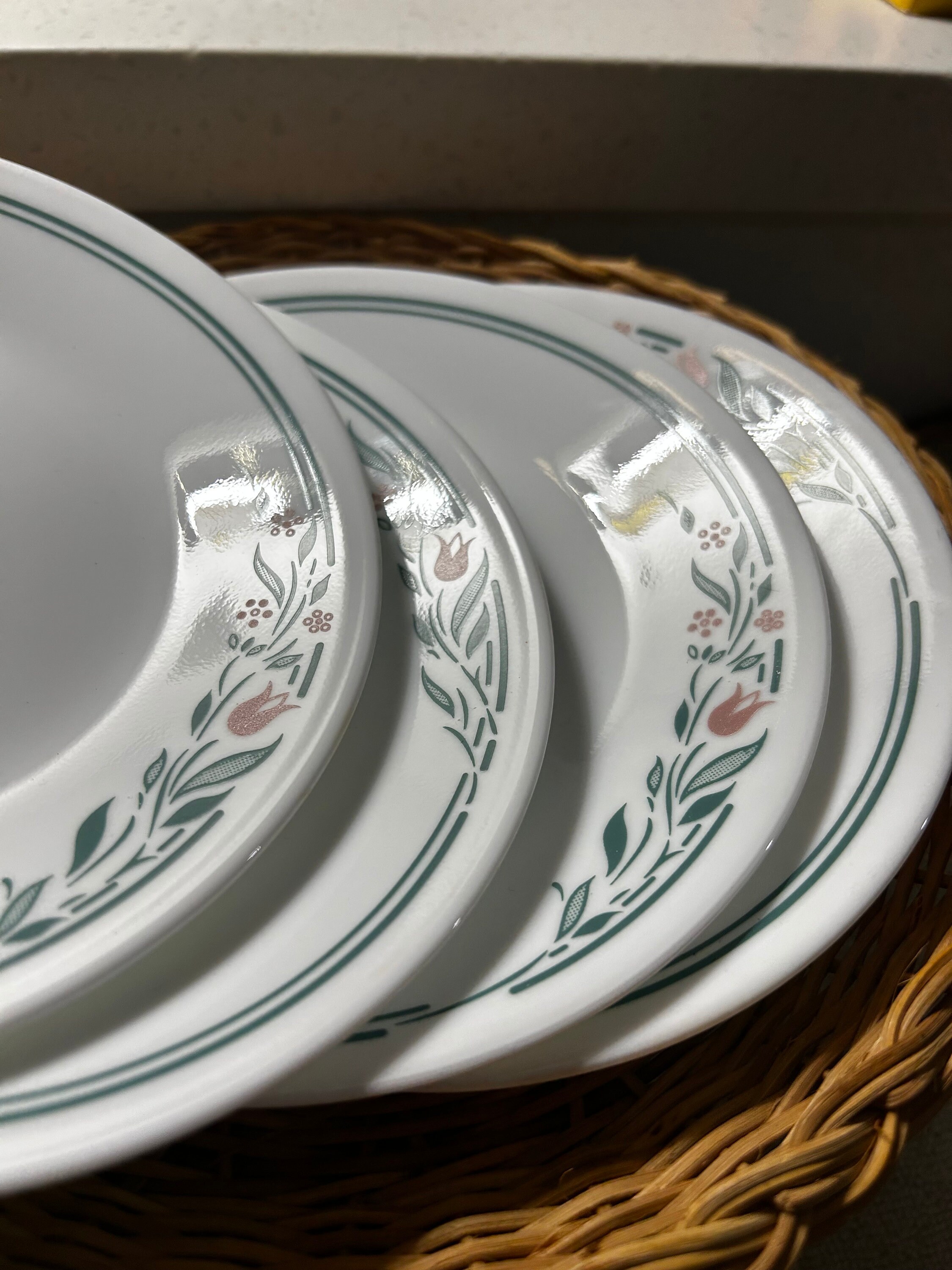 Vintage Corelle Rosemarie Tulip Floral Plates 6.75 Inch Side Plate - Etsy