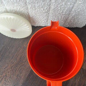 Vintage Tupperware Pitcher Push Top Lid Harvest Orange - Etsy