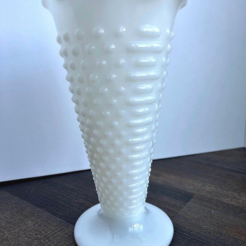 Footed Glass Vase - Etsy