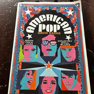 Vintage Coffee Table Bookshelf American Pop Music Book - Etsy