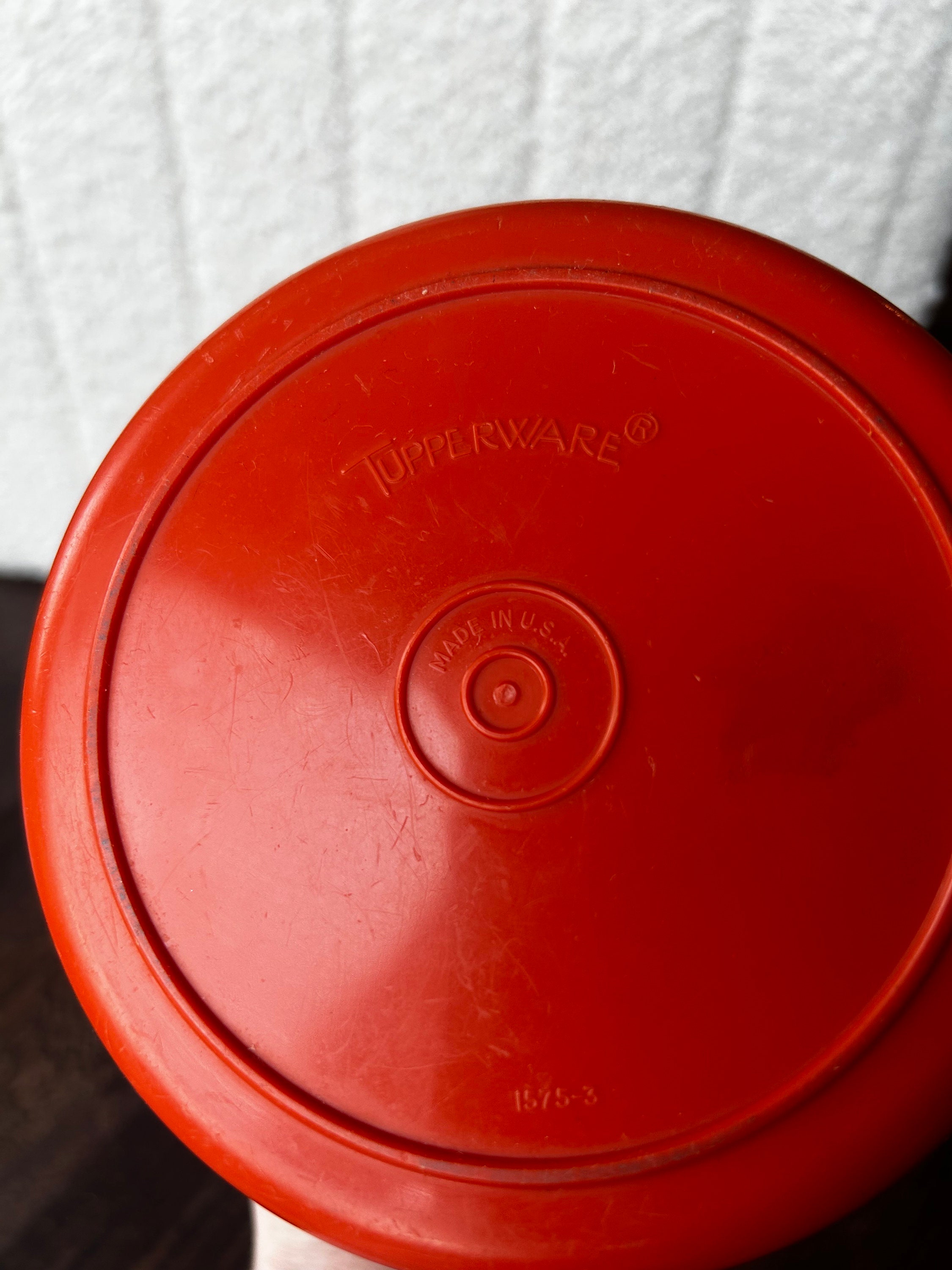 Vintage Tupperware Pitcher Push Top Lid Harvest Orange - Etsy