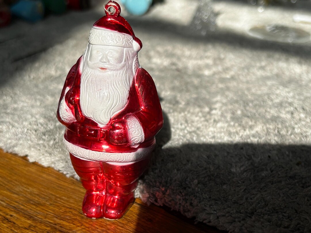 Vintage 1950s Shiny Brite Santa Claus Ornament - Etsy