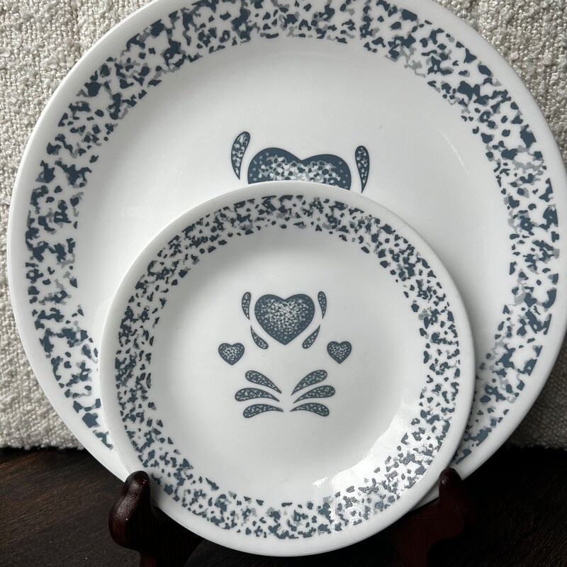 Corelle Blue Hearts - Etsy