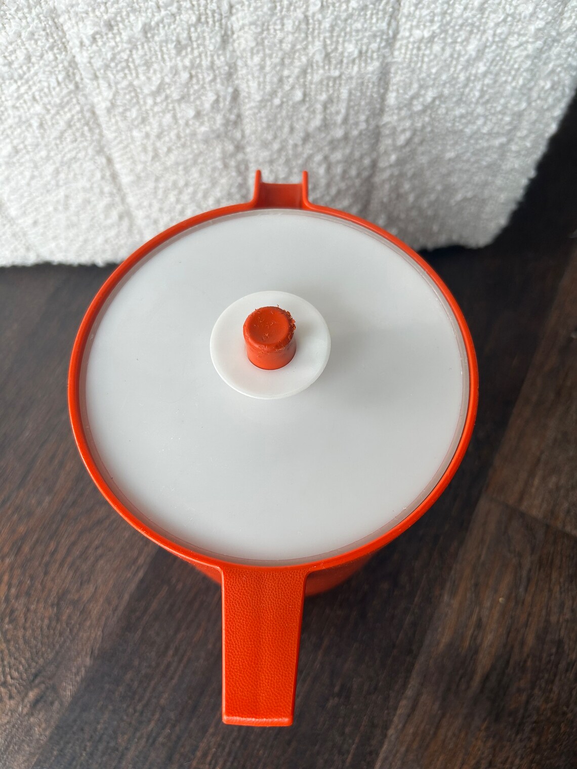 Vintage Tupperware Pitcher Push Top Lid Harvest Orange - Etsy