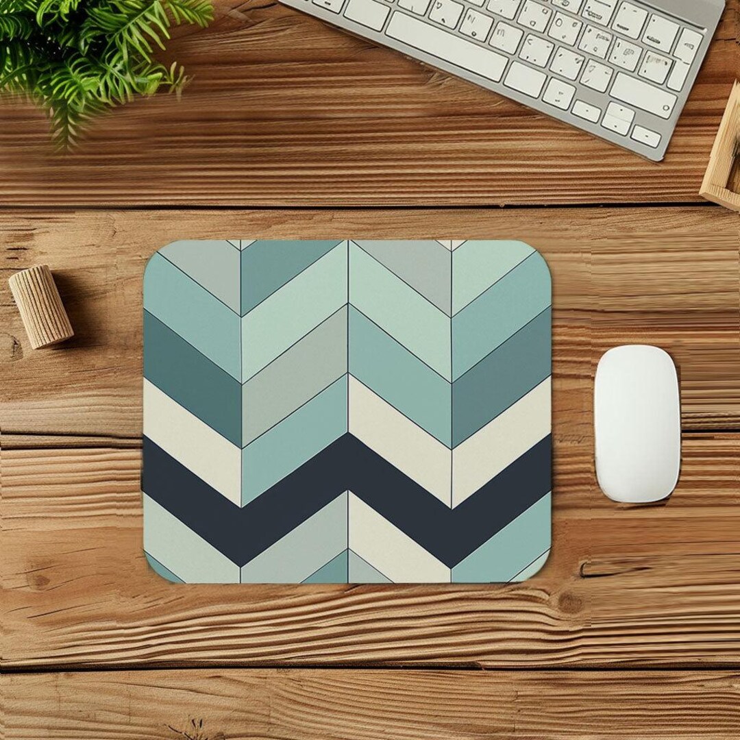 Abstract Chevron Mouse Pad Gift Mat Square Non-slip Rubber Base Chevron ...