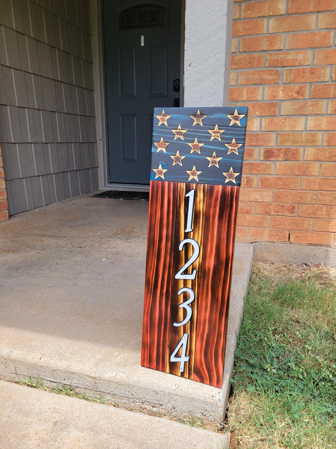 Patriotic Address Sign - Etsy
