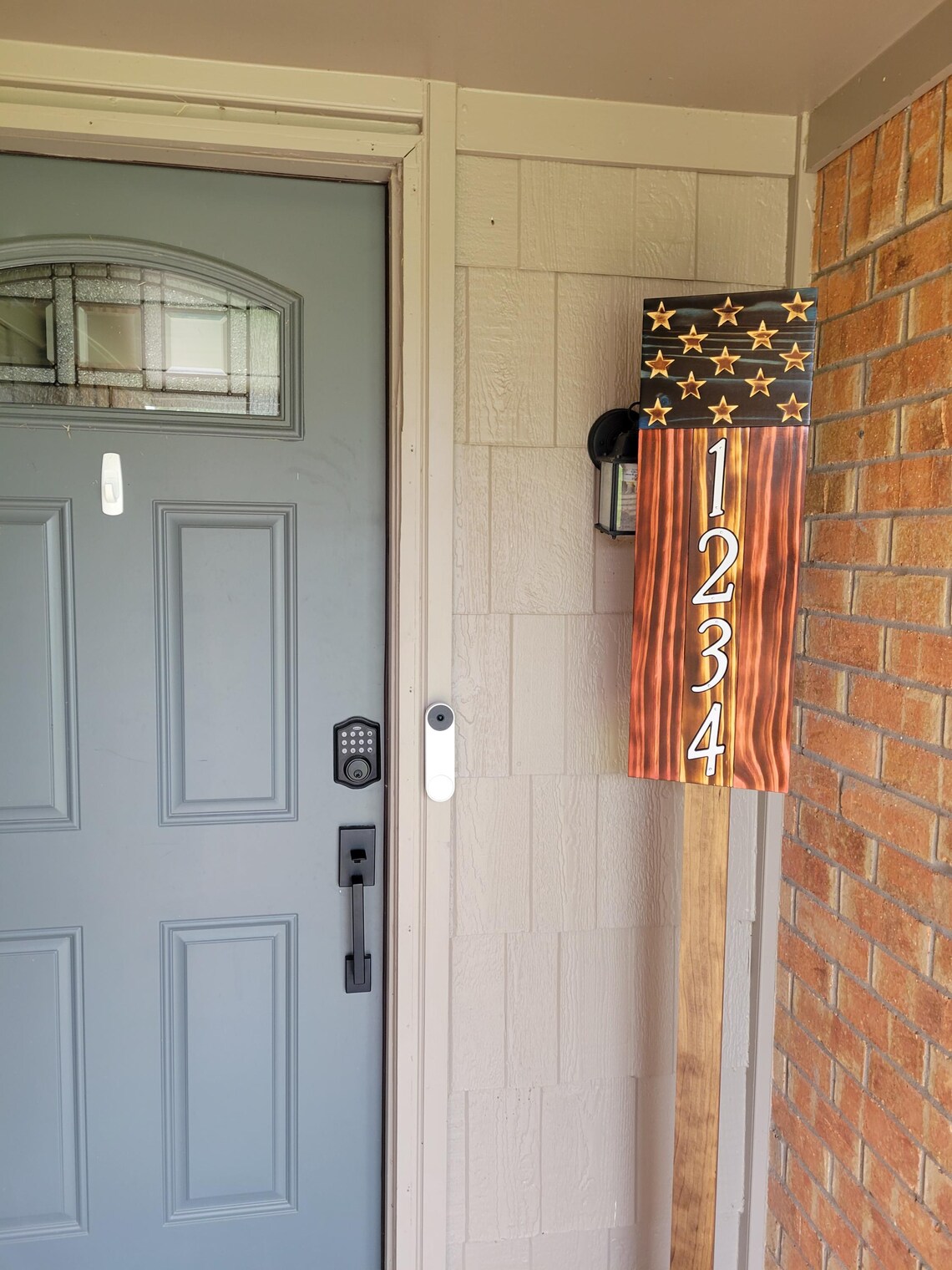 Patriotic Address Sign - Etsy