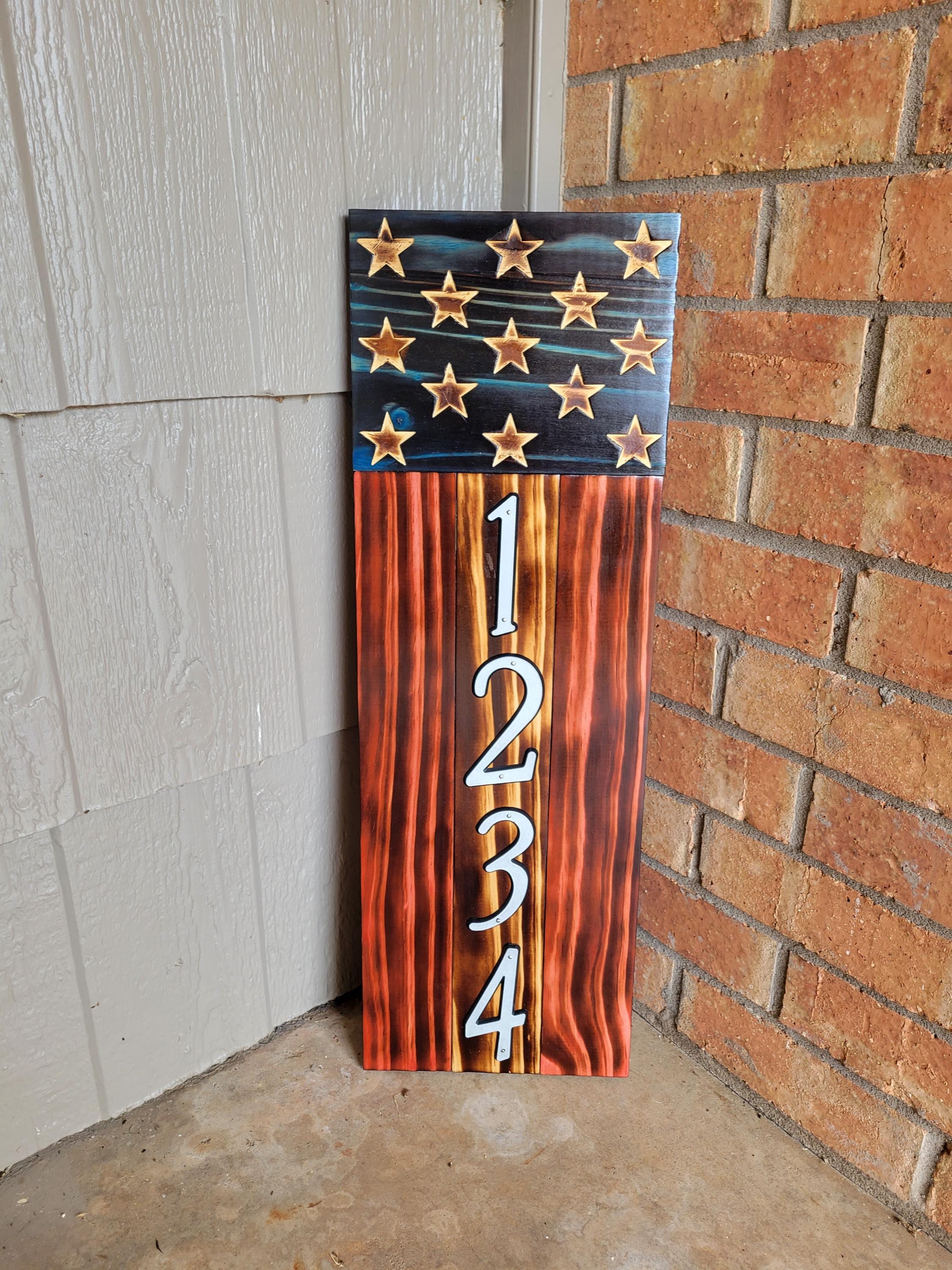 Patriotic Address Sign - Etsy