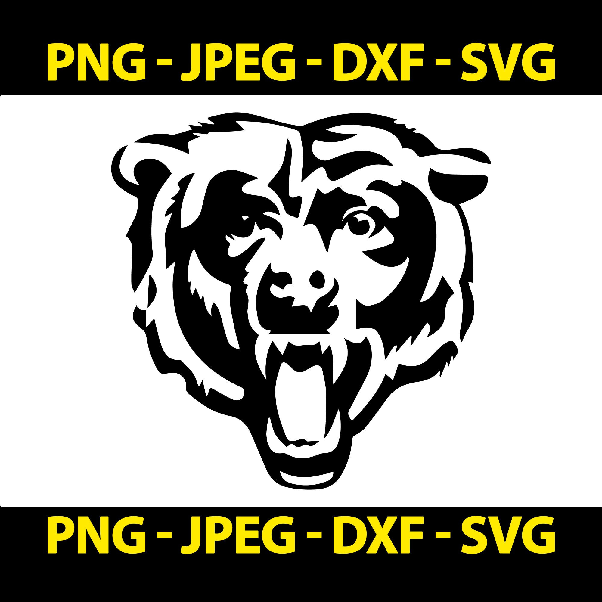 Chicago Bears Logo Stencil