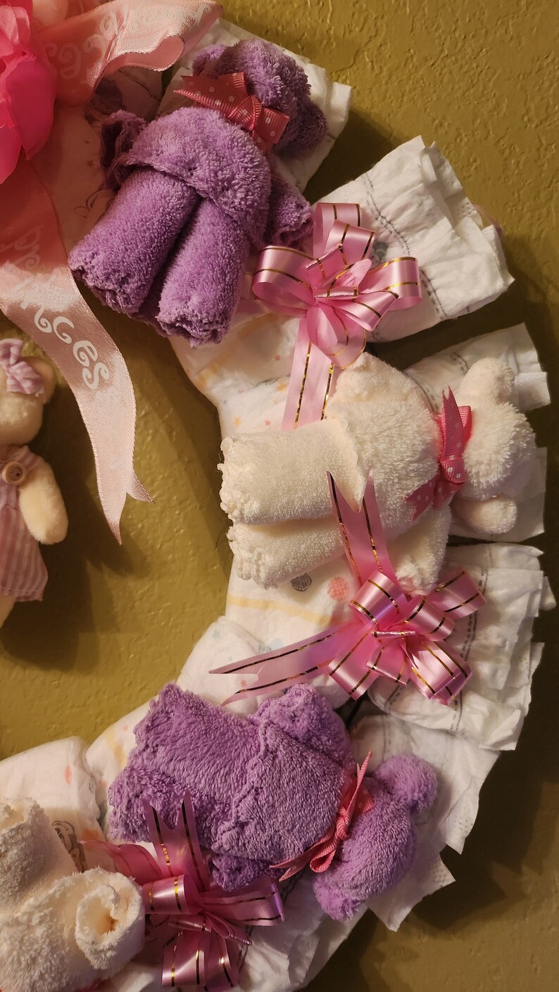 Diaper Wreath Baby Shower Gift Baby Shower Diaper Wreath - Etsy