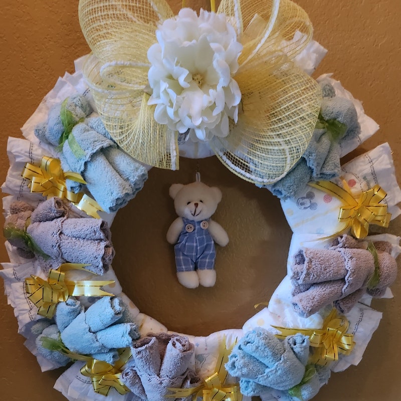 Diaper Wreath - Etsy