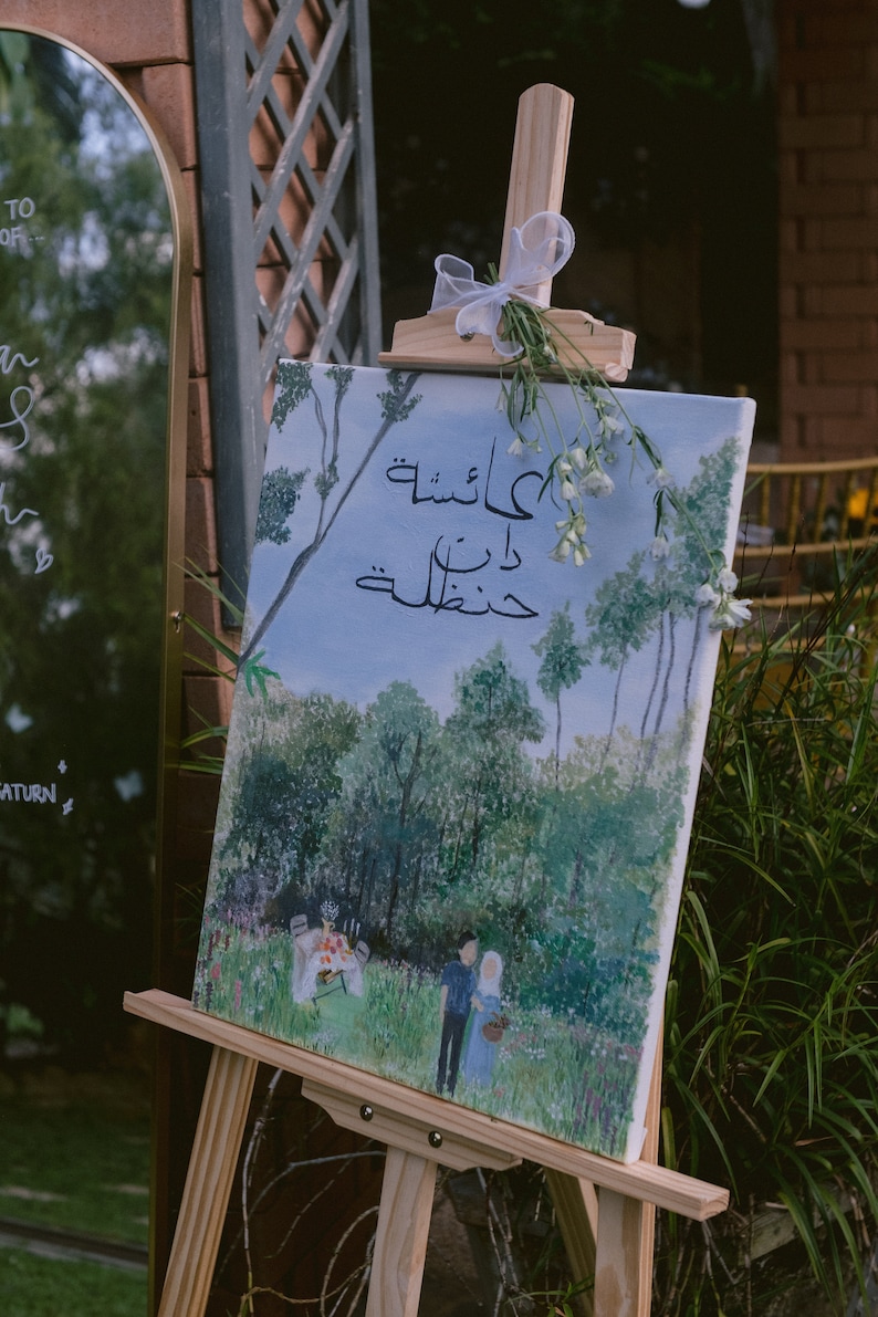 Acrylic Wedding Sign Stand, Custom Welcome to Our Wedding Sign ...