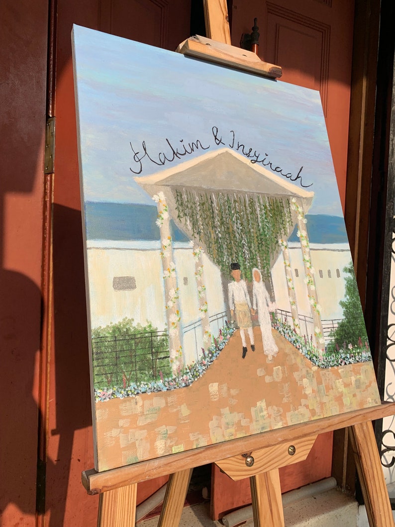 Acrylic Wedding Sign Stand, Custom Welcome to Our Wedding Sign ...