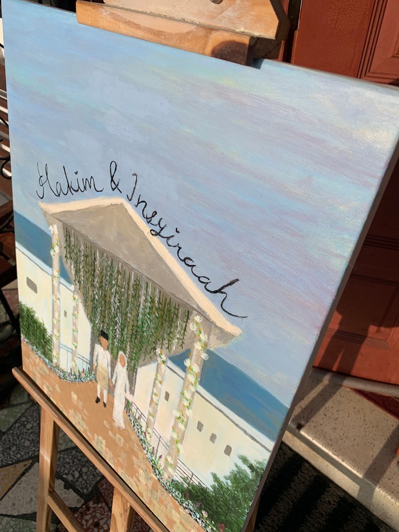 Acrylic Wedding Sign Stand, Custom Welcome to Our Wedding Sign ...