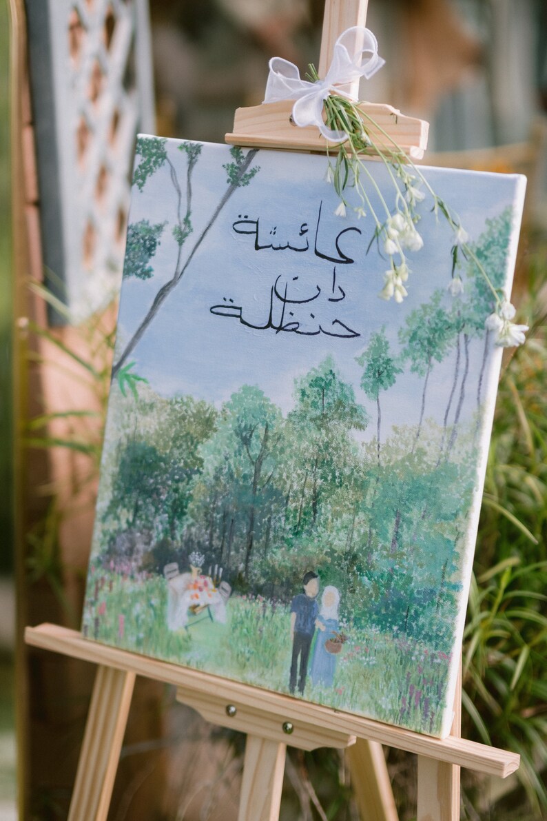 Acrylic Wedding Sign Stand, Custom Welcome to Our Wedding Sign ...