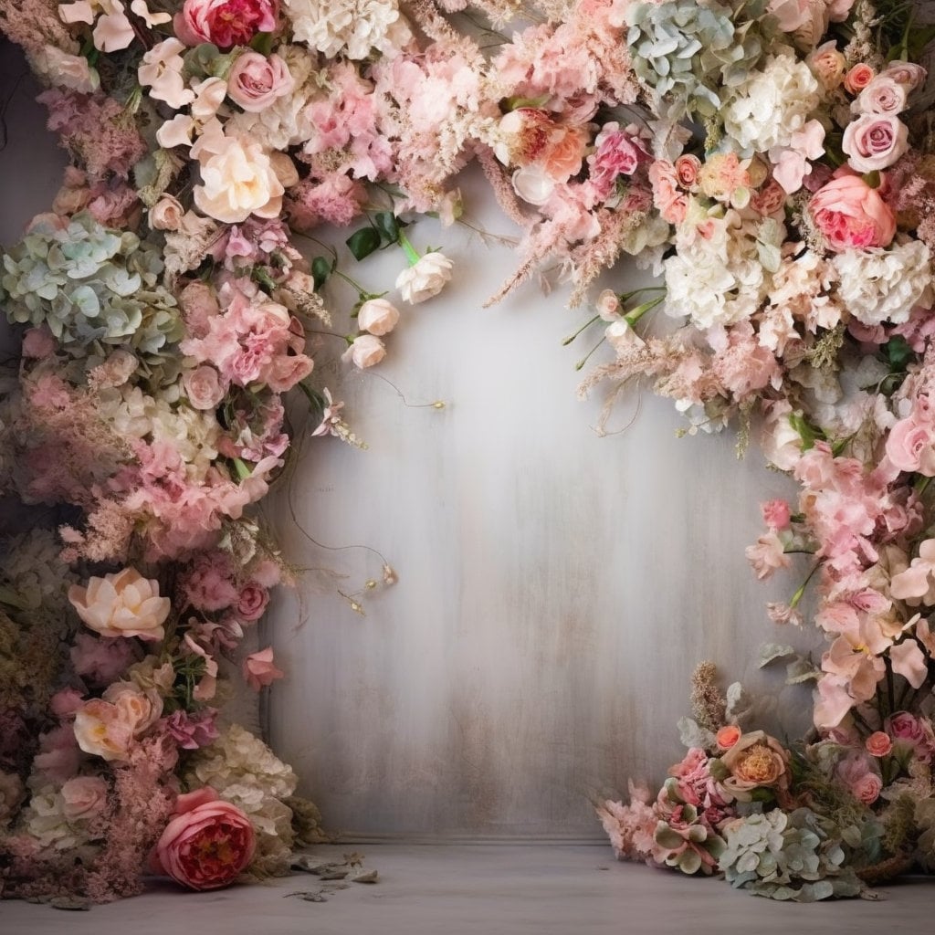 Floral Digital Background - Etsy