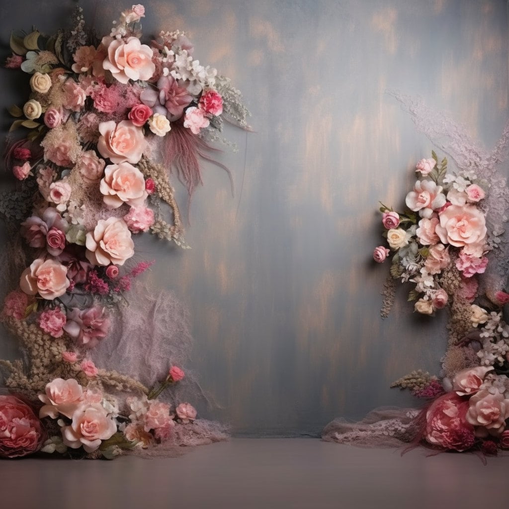 Floral Digital Background - Etsy