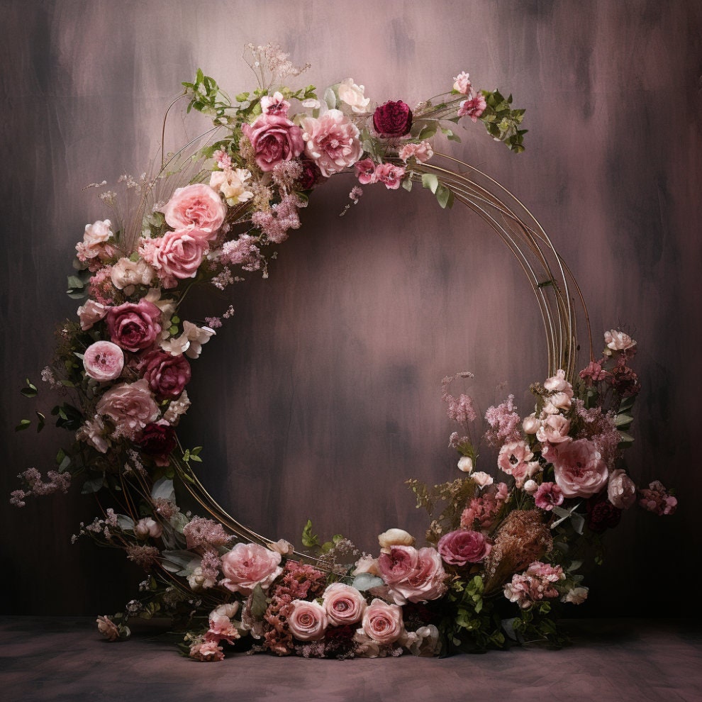 Floral Digital Background - Etsy