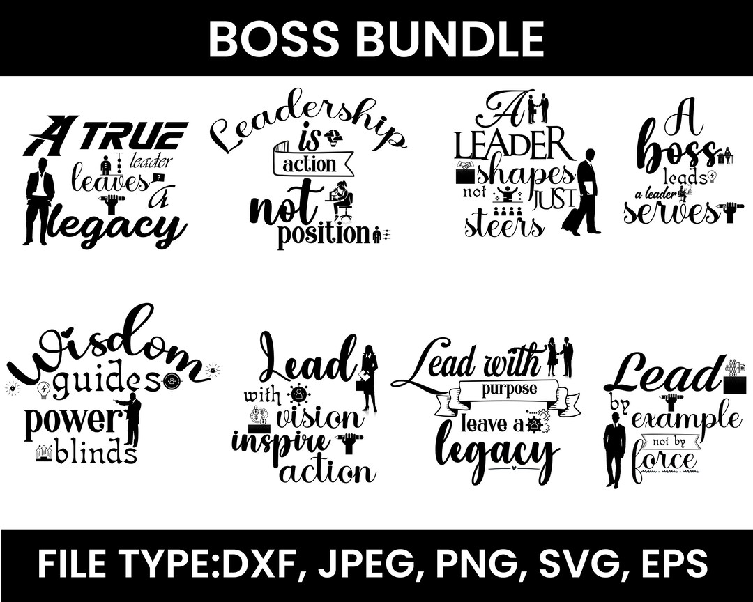Proud Boss SVG Bundle: Celebrate Your Leadership - Etsy