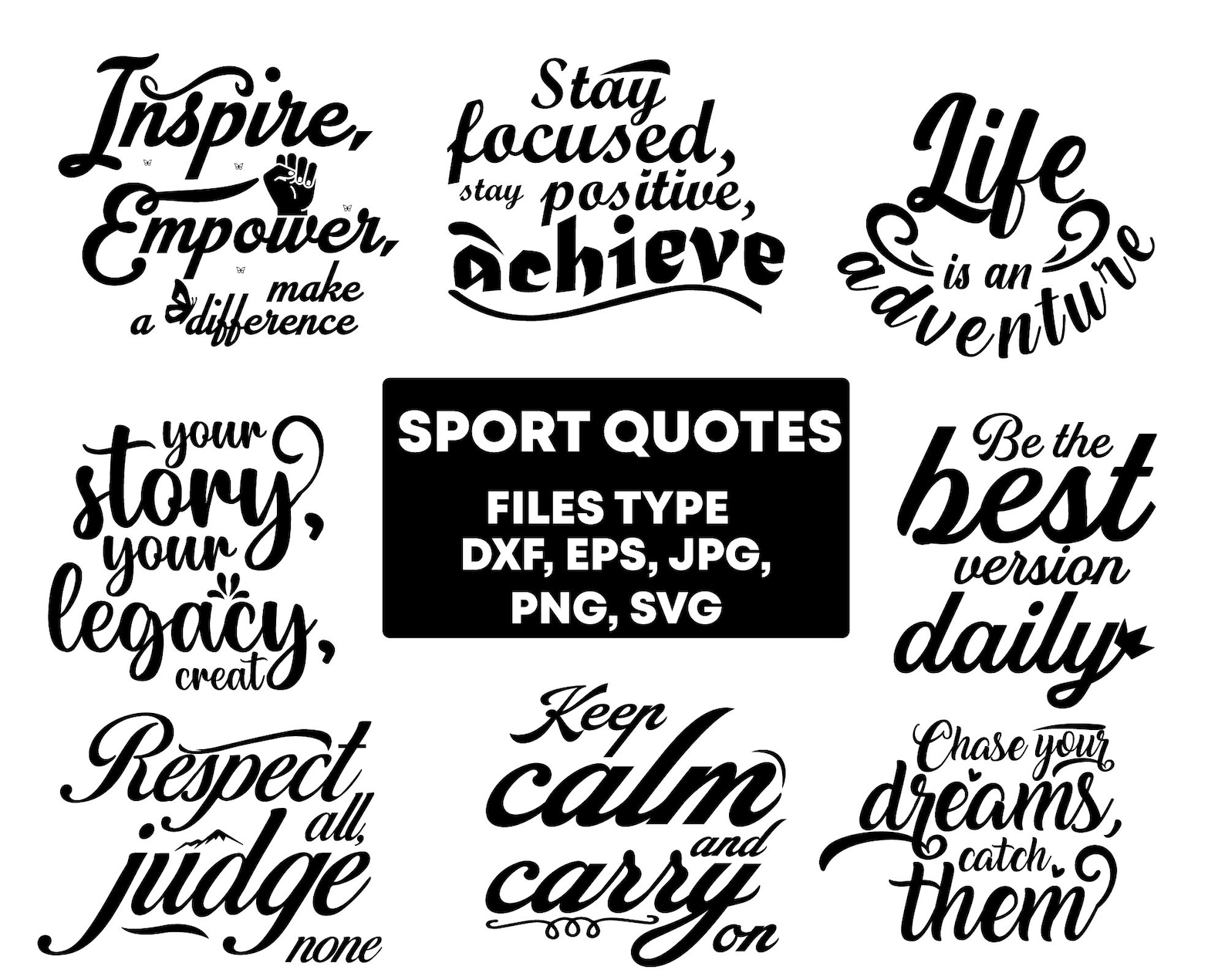 Sports Quotes Svg, Sports Svg Bundle, Tshirt Designs SVG, GYM Fitness ...