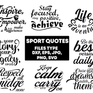 Sports Quotes Svg, Sports Svg Bundle, Tshirt Designs SVG, GYM Fitness ...