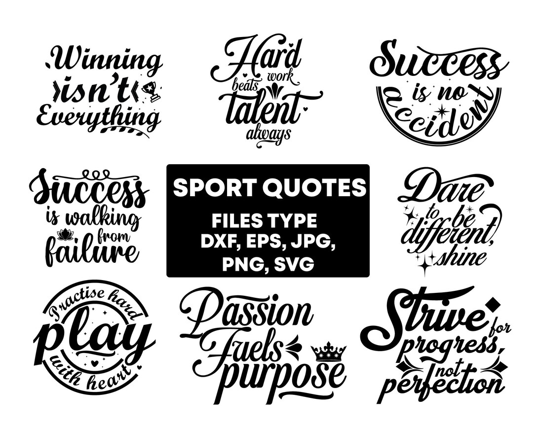 Sports Quotes Svg, Sports Svg Bundle, Tshirt Designs SVG, GYM Fitness ...