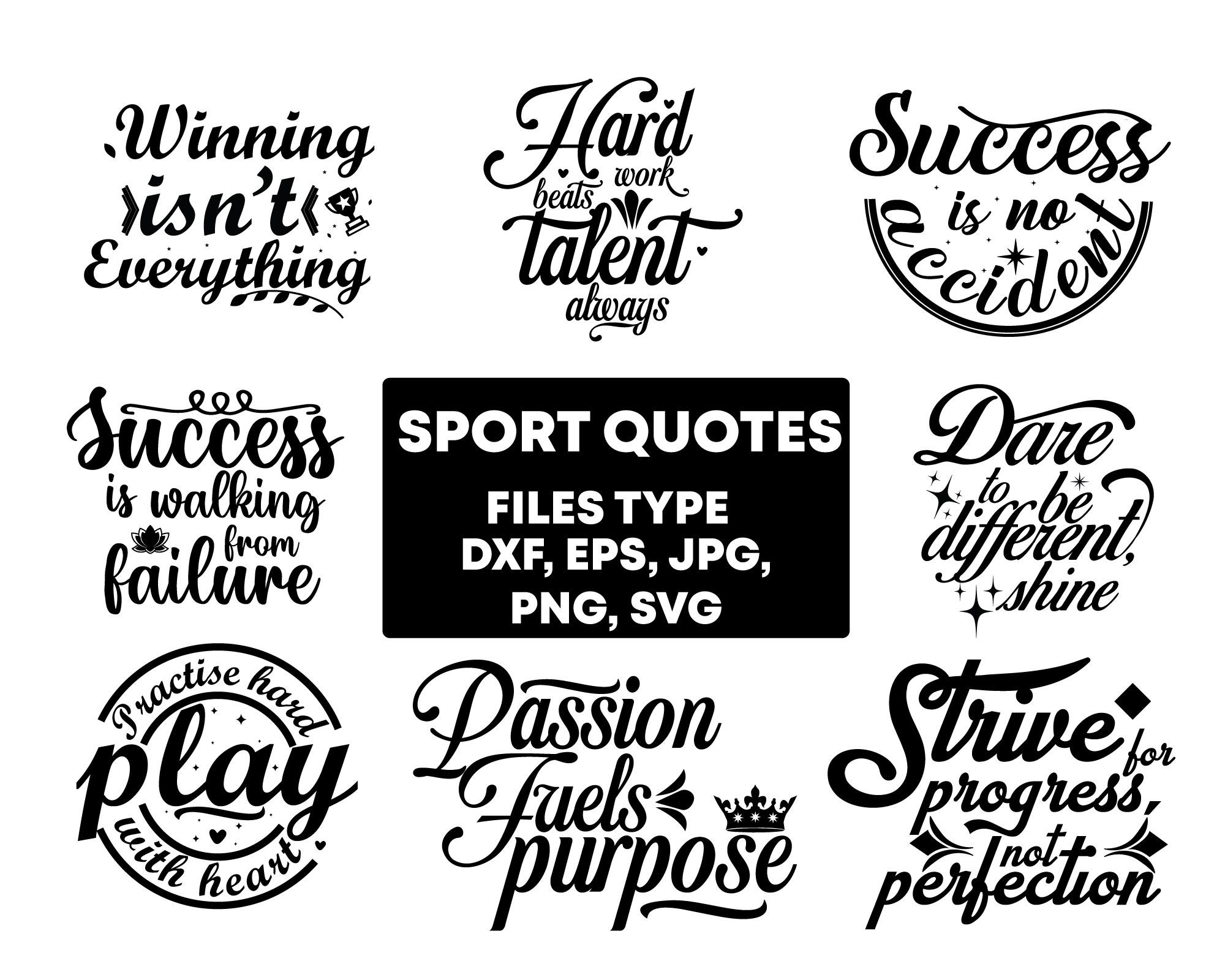 Sports Quotes Svg, Sports Svg Bundle, Tshirt Designs SVG, GYM Fitness ...