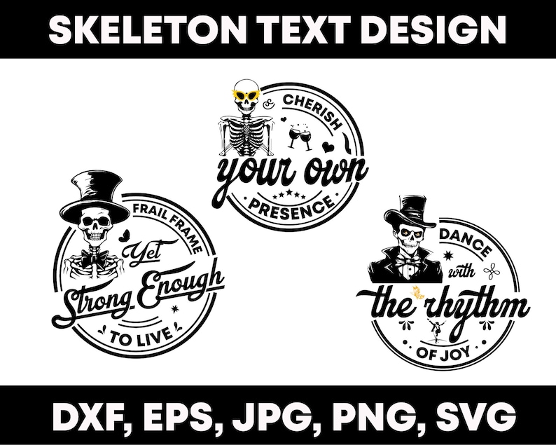 Skeleton SVG, Hallowen SVG, Shirt Designs of Text Skeleton, Rib Cage ...