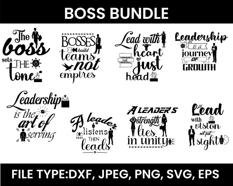 Proud Boss SVG Bundle: Celebrate Your Leadership - Etsy