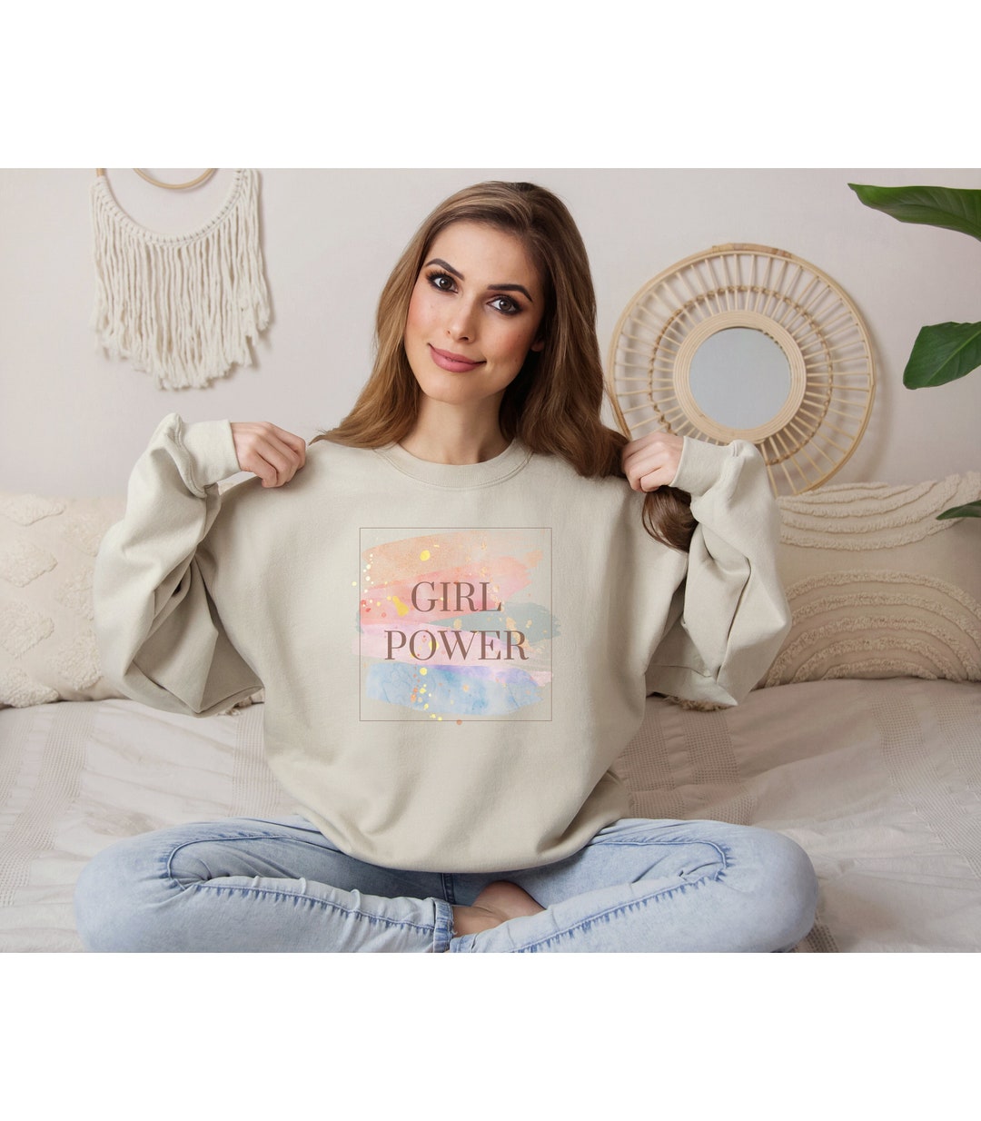 Girl Power Sweatshirt, Girl Power Gift, Cottage Core, Girl Power, Gift ...