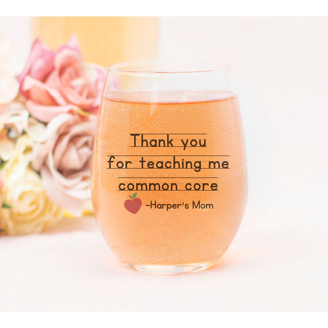Custom Teacher T Personalized Teacher Wine Glass Funny Teacher