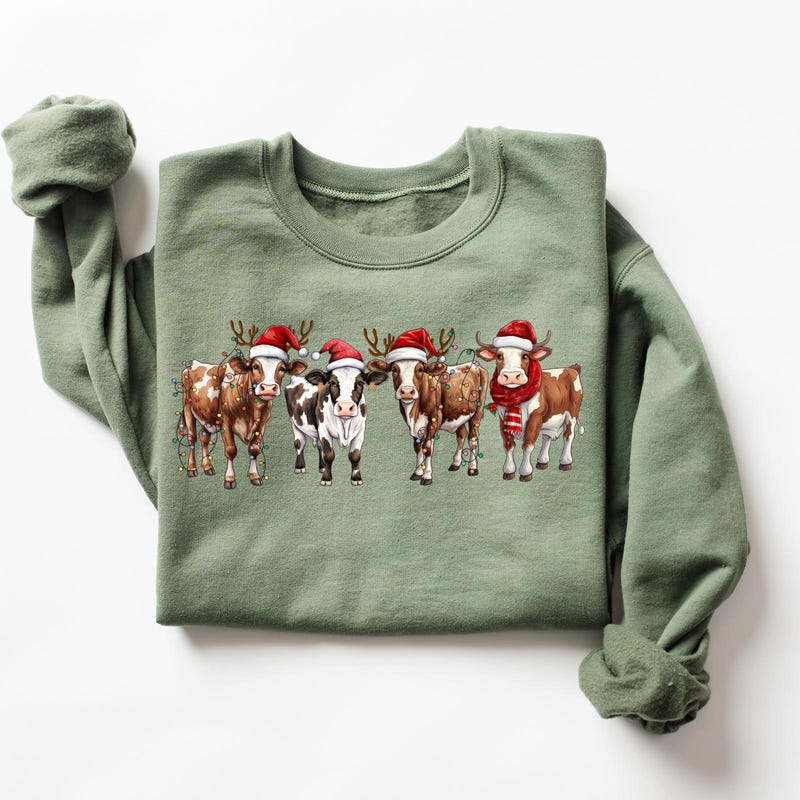 Cow Sweater - Etsy