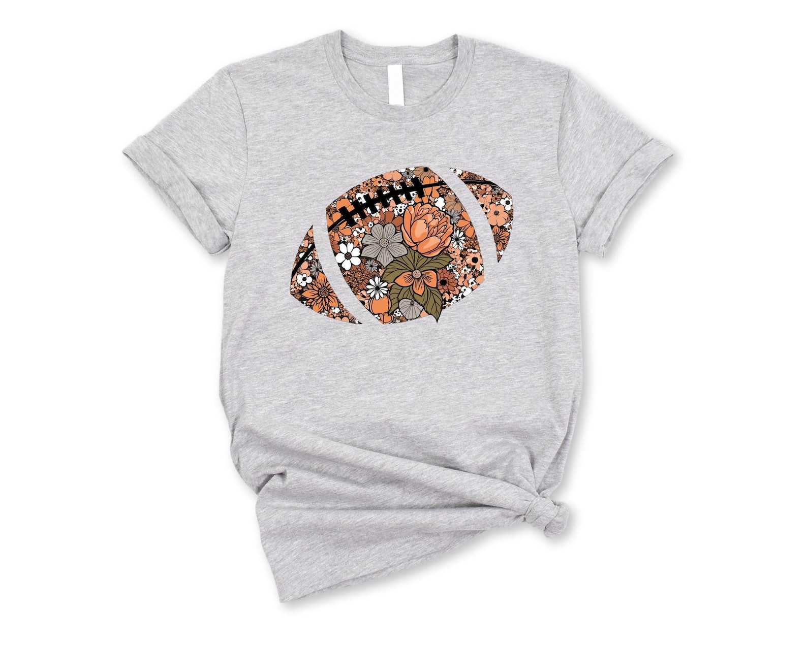 Trendy Flower Football Mom Sweatshirt, Super Bowl Mom Sweater, Popular ...