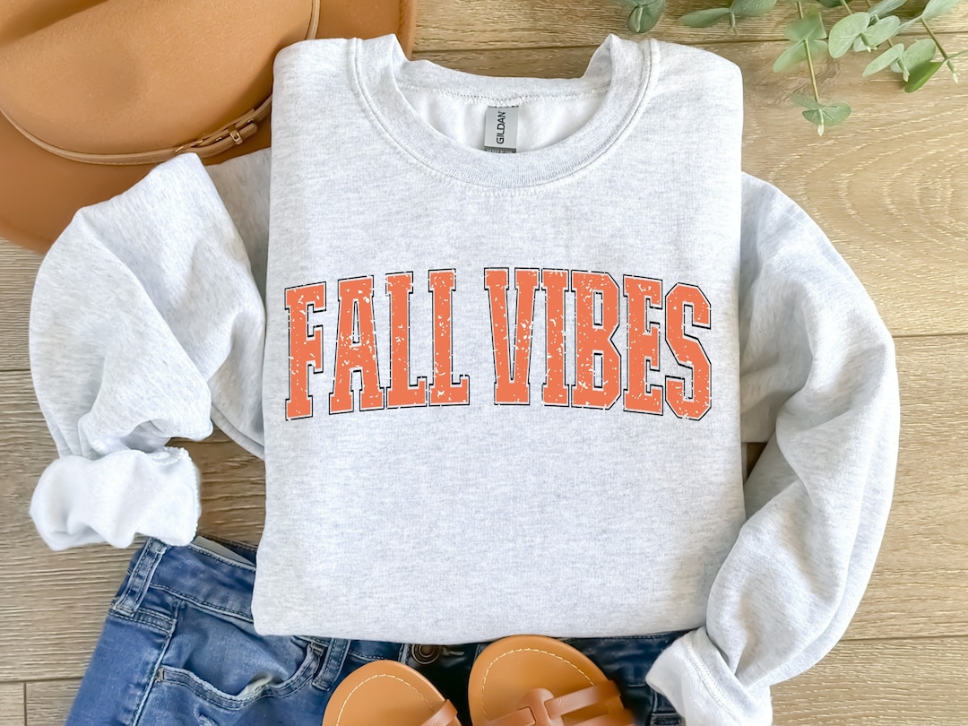 Retro Fall Vibes Sweatshirt, Cozy Fall Sweatshirt, Lovely Fall Tshirt ...