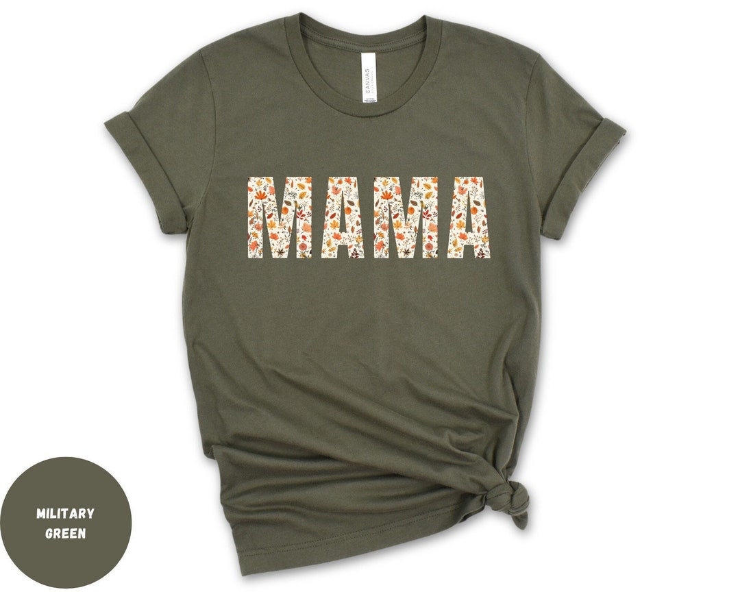 Popular Mama Fall Leaves T-shirt, Cute Fall Mama Shirt, Cozy Mama Fall ...