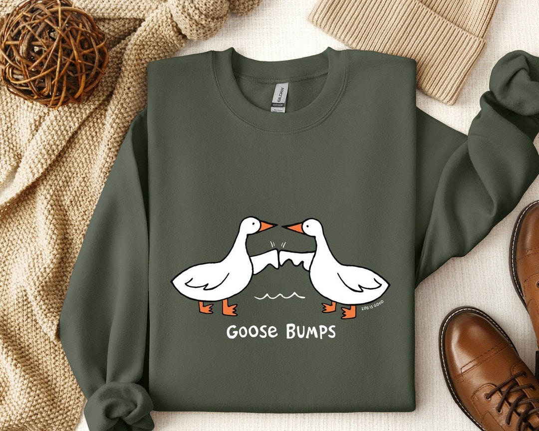 Goose Bump Sweatshirt, Silly Goose Sweater, Fist Bump Sweater, Funny ...