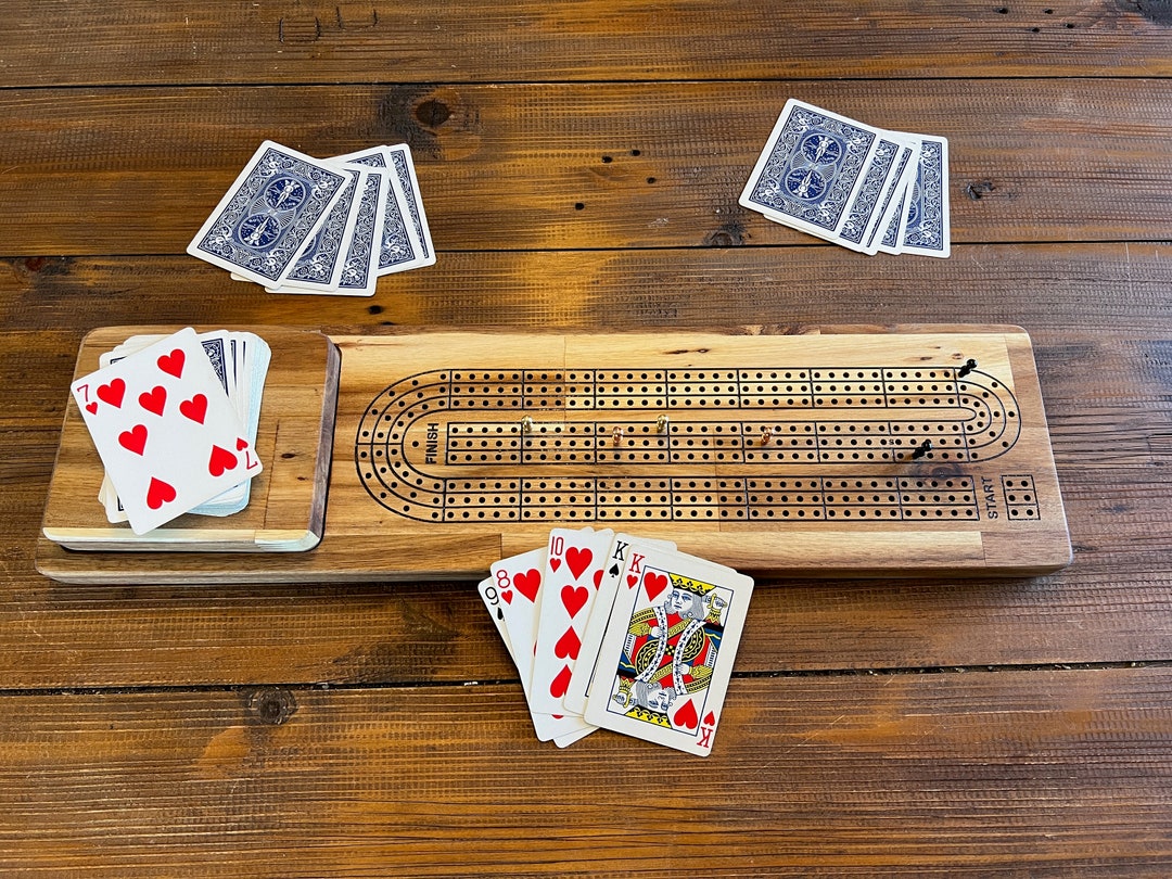 Cribbage Board Beautiful Modern CNC Template. Card Peg Magnetic Storage ...