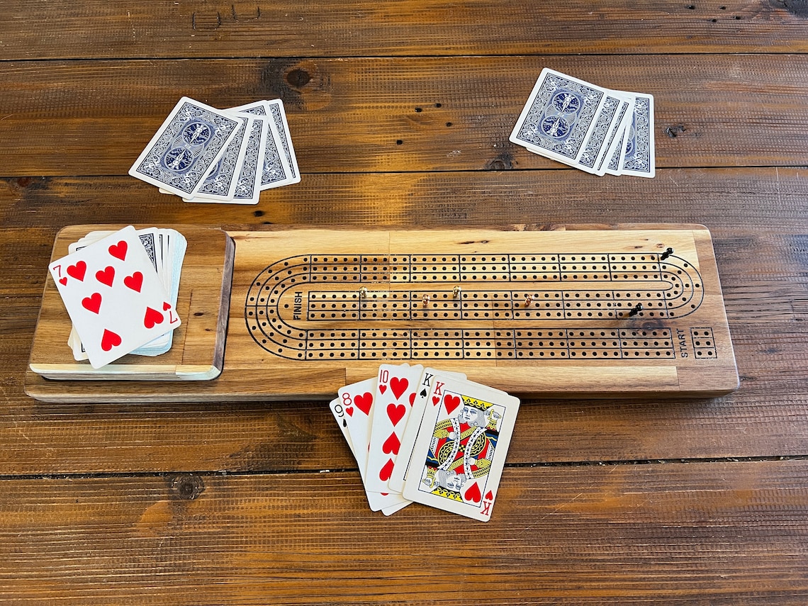 Cribbage Board Beautiful Modern CNC Template. Card Peg Magnetic Storage ...