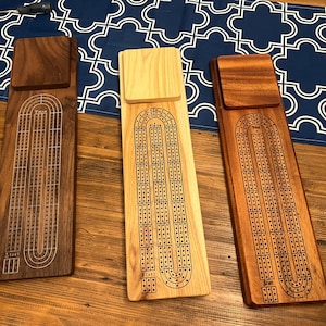 Cribbage Board Beautiful Modern CNC Template. Card Peg Magnetic Storage ...