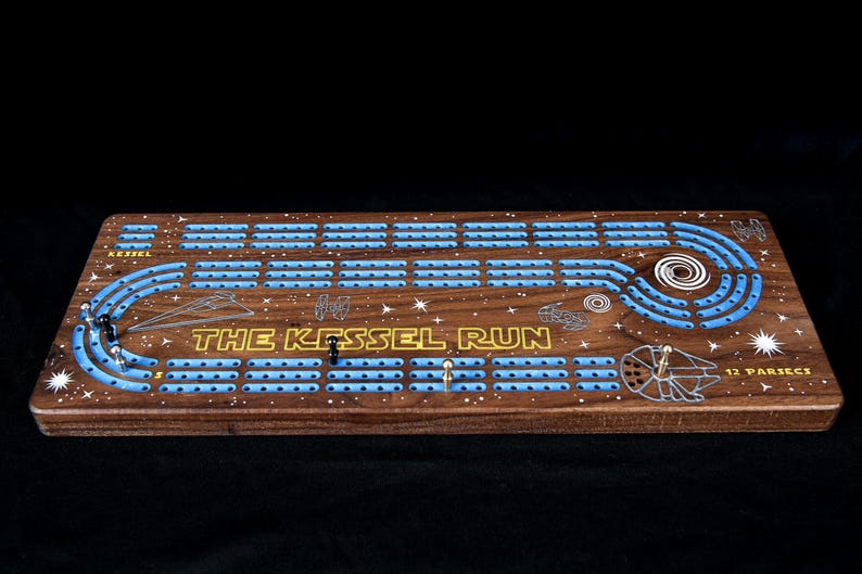 Space Wars Cribbage Board Beautiful Modern CNC Template. Digital Files ...