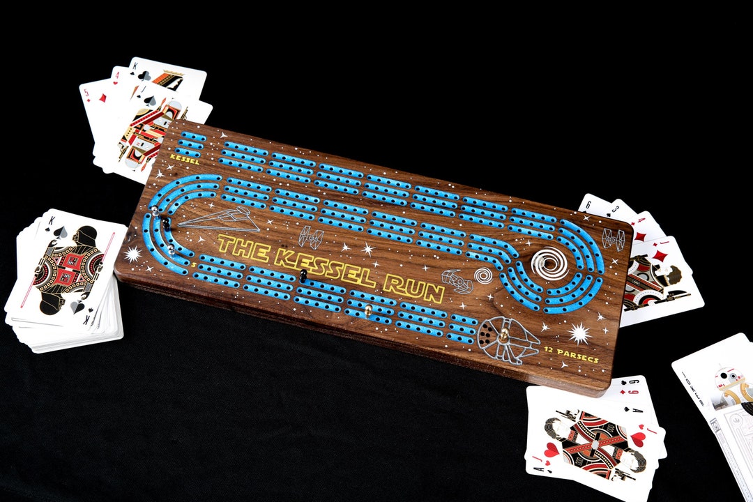 Space Wars Cribbage Board Beautiful Modern CNC Template. Digital Files ...