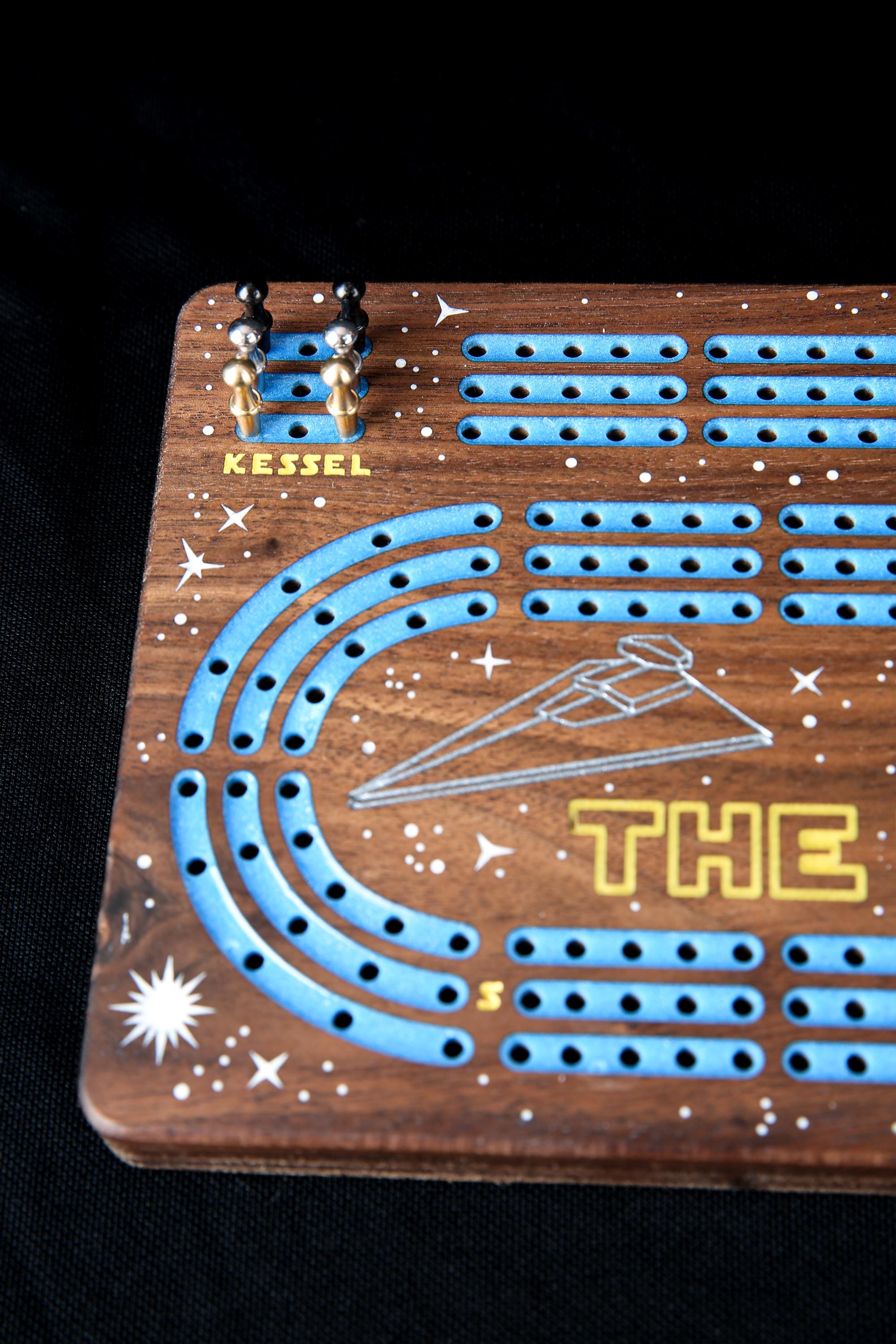 Space Wars Cribbage Board Beautiful Modern CNC Template. Digital Files ...