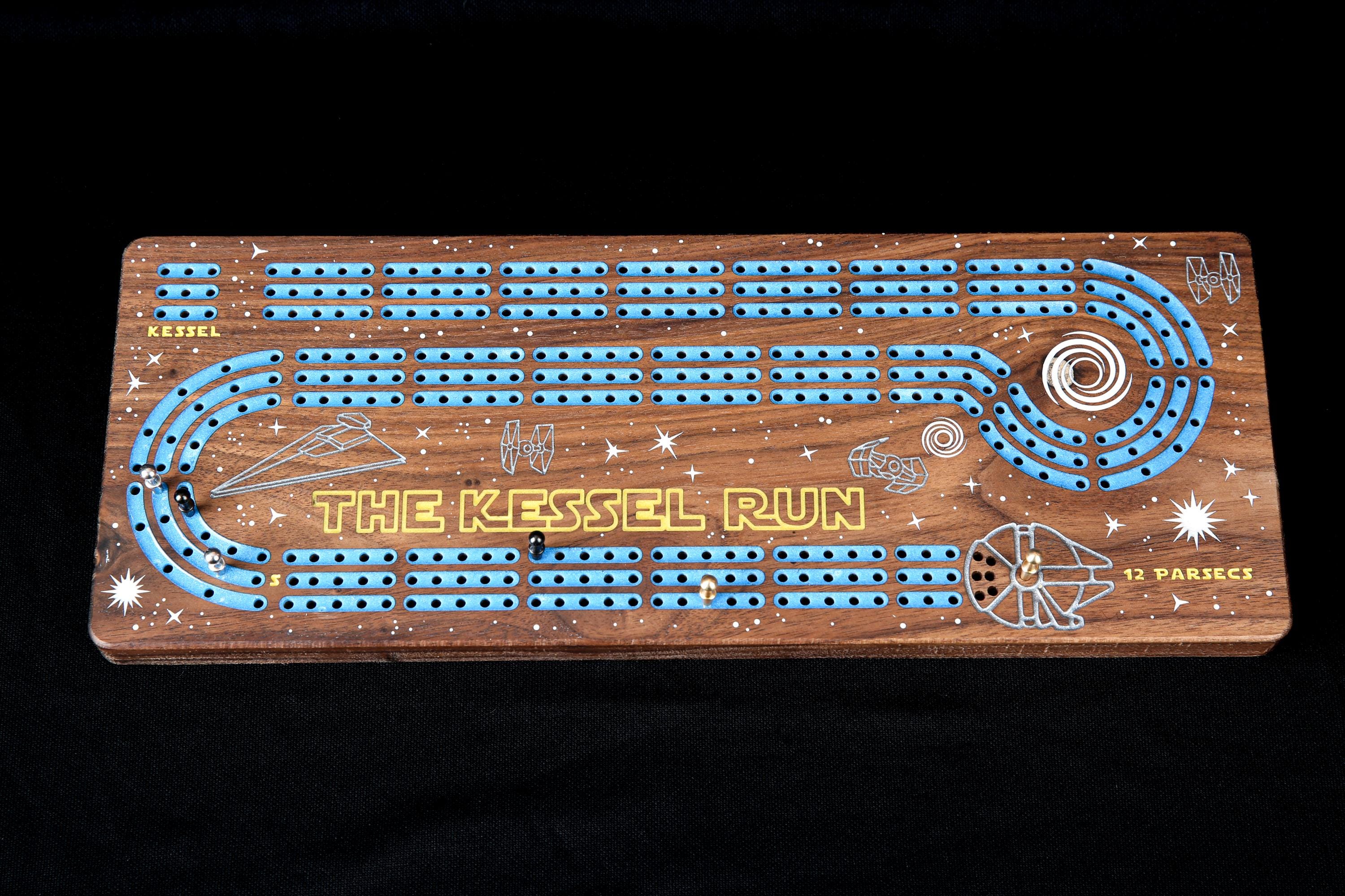 Space Wars Cribbage Board Beautiful Modern CNC Template. Digital Files ...