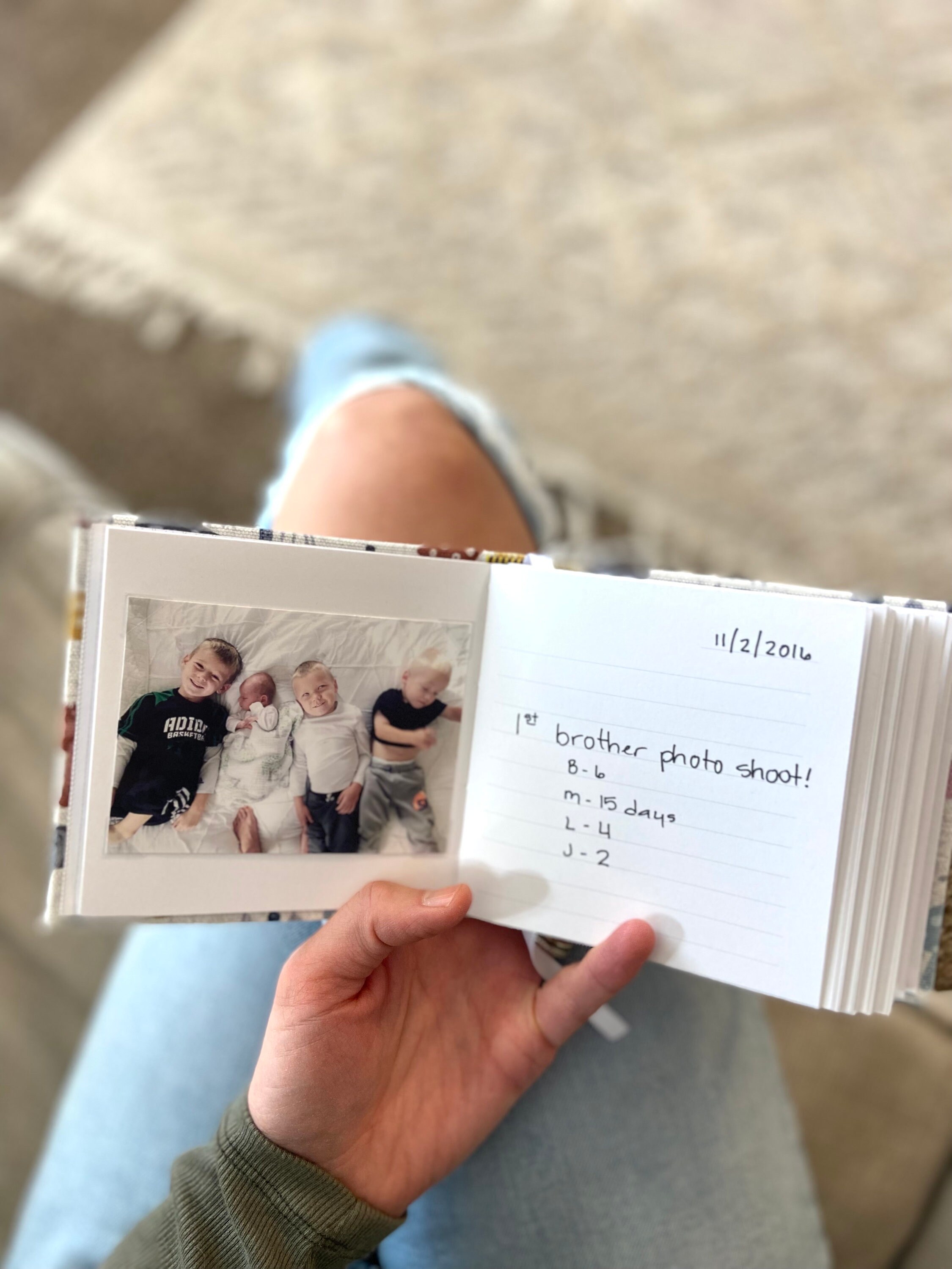 Handbound Mini Baby Book Babys 1st Birthday Baby Gift Baby Shower ...