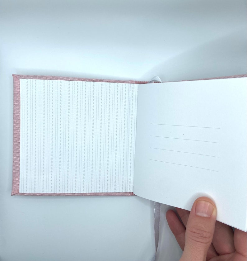 Handbound Mini Baby Book Babys 1st Birthday Baby Gift Baby Shower ...