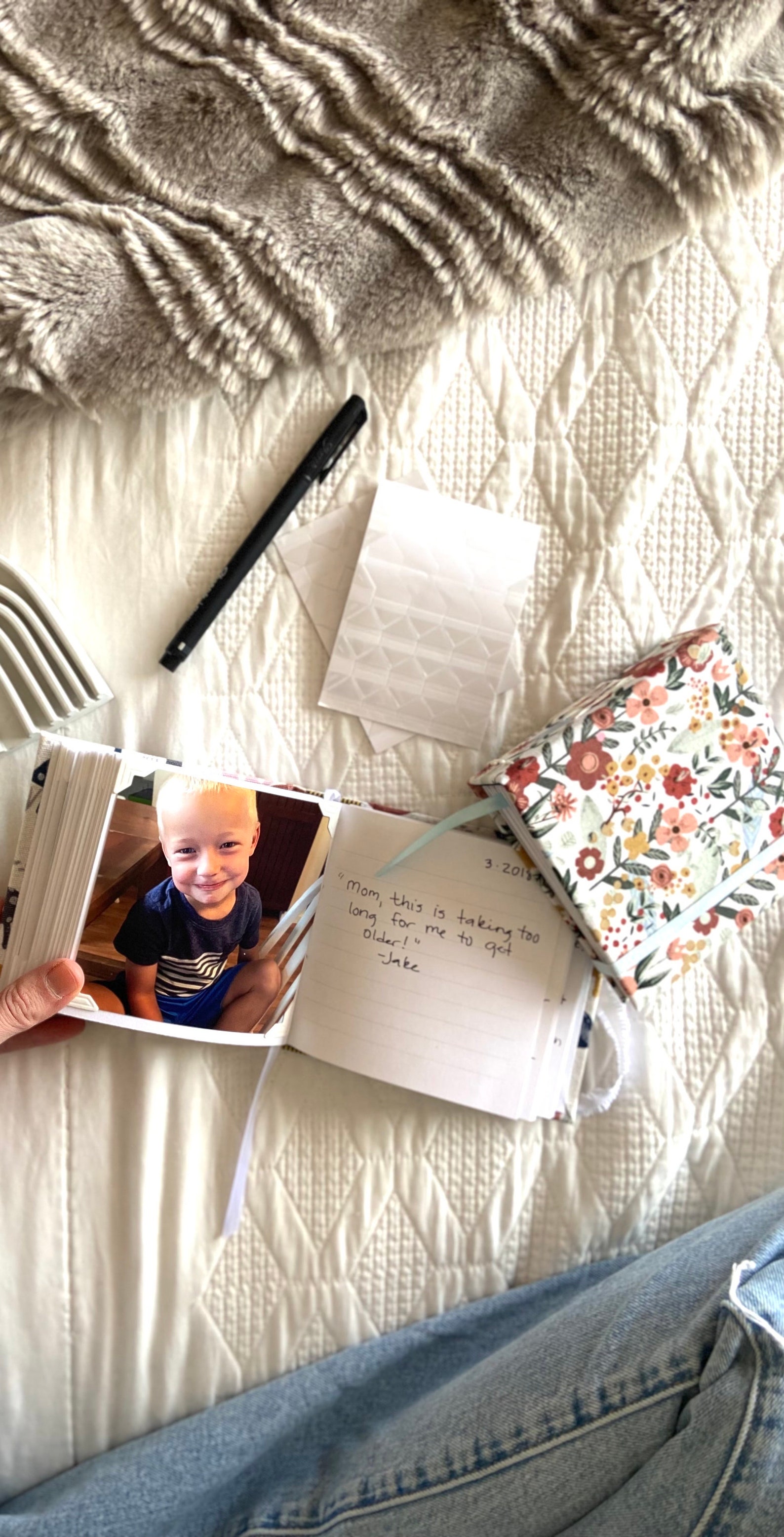 Handbound Mini Baby Book Babys 1st Birthday Baby Gift Baby Shower ...