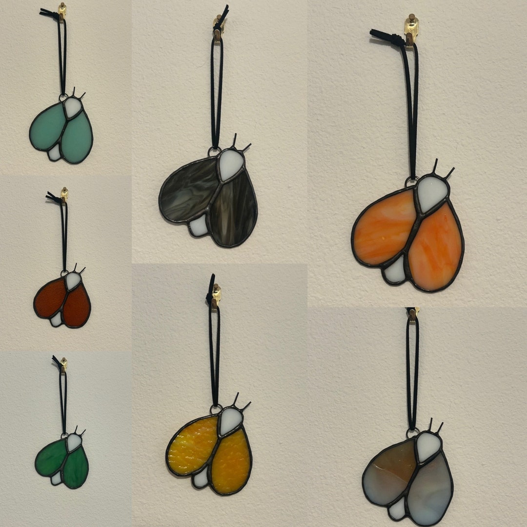 Stained Glass Bug * Moth * Insect * Lightening Bug * Ornament * Window ...