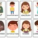 Kids Emotions Flashcards. 32 Printable Emotion Cards for Toddlers and ...