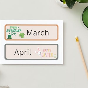 Months of the Year Flashcards. Include Events for Each Month - Etsy