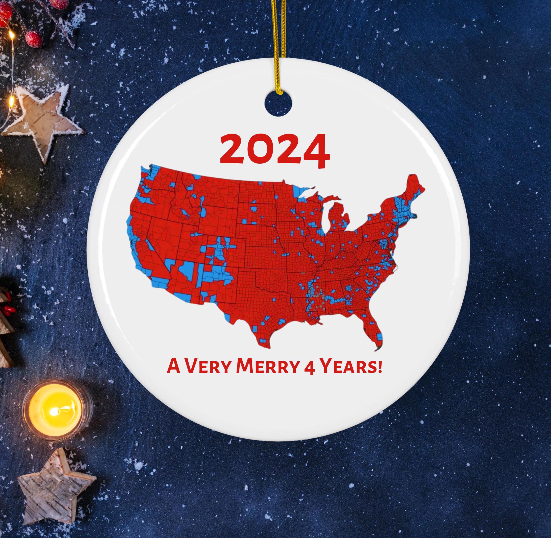 Electoral Map 2024 Election American President Trump Red Wave Stunning ...